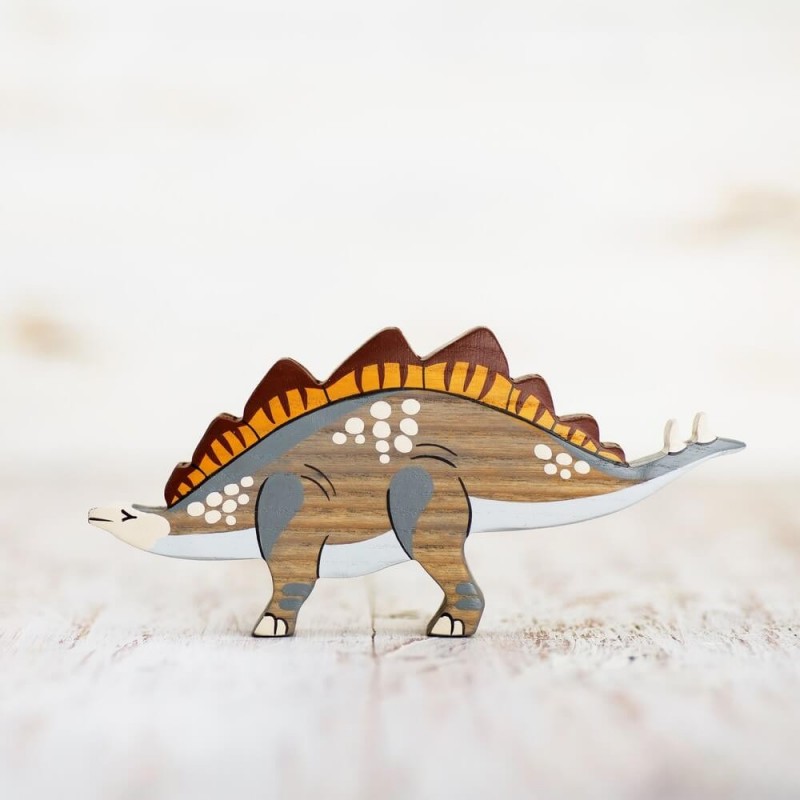 Wooden Stegosaurus Toy - WoodenCaterpillar Toys