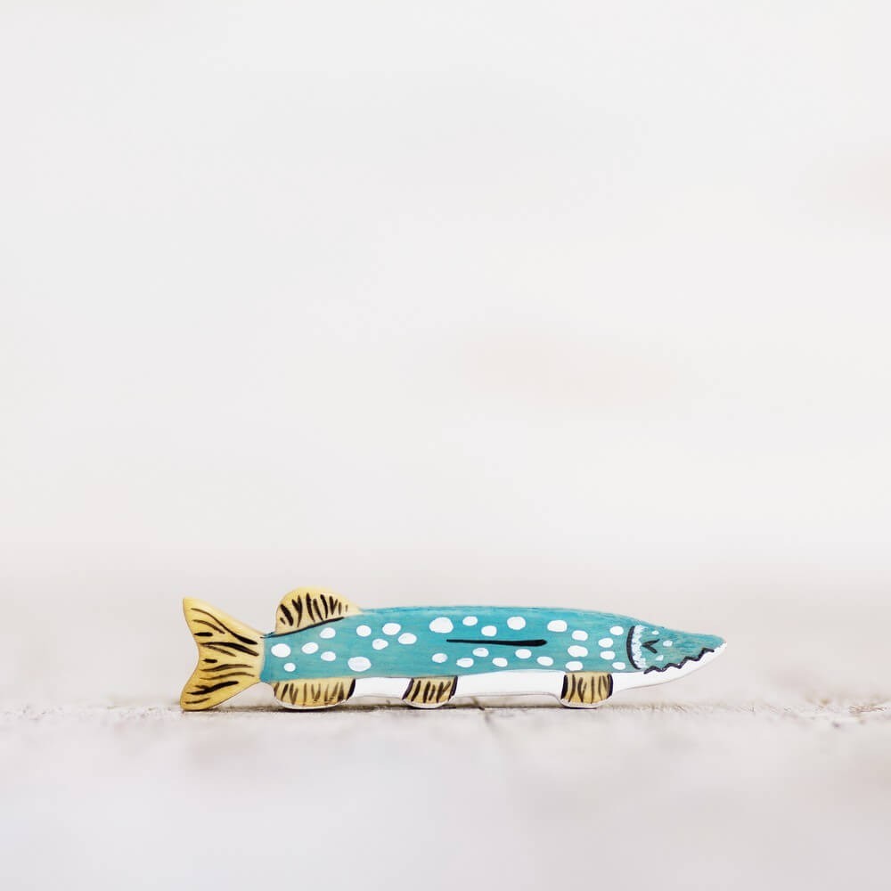 Wooden Lake Fish (Pike) Toy - WoodenCaterpillar Toys