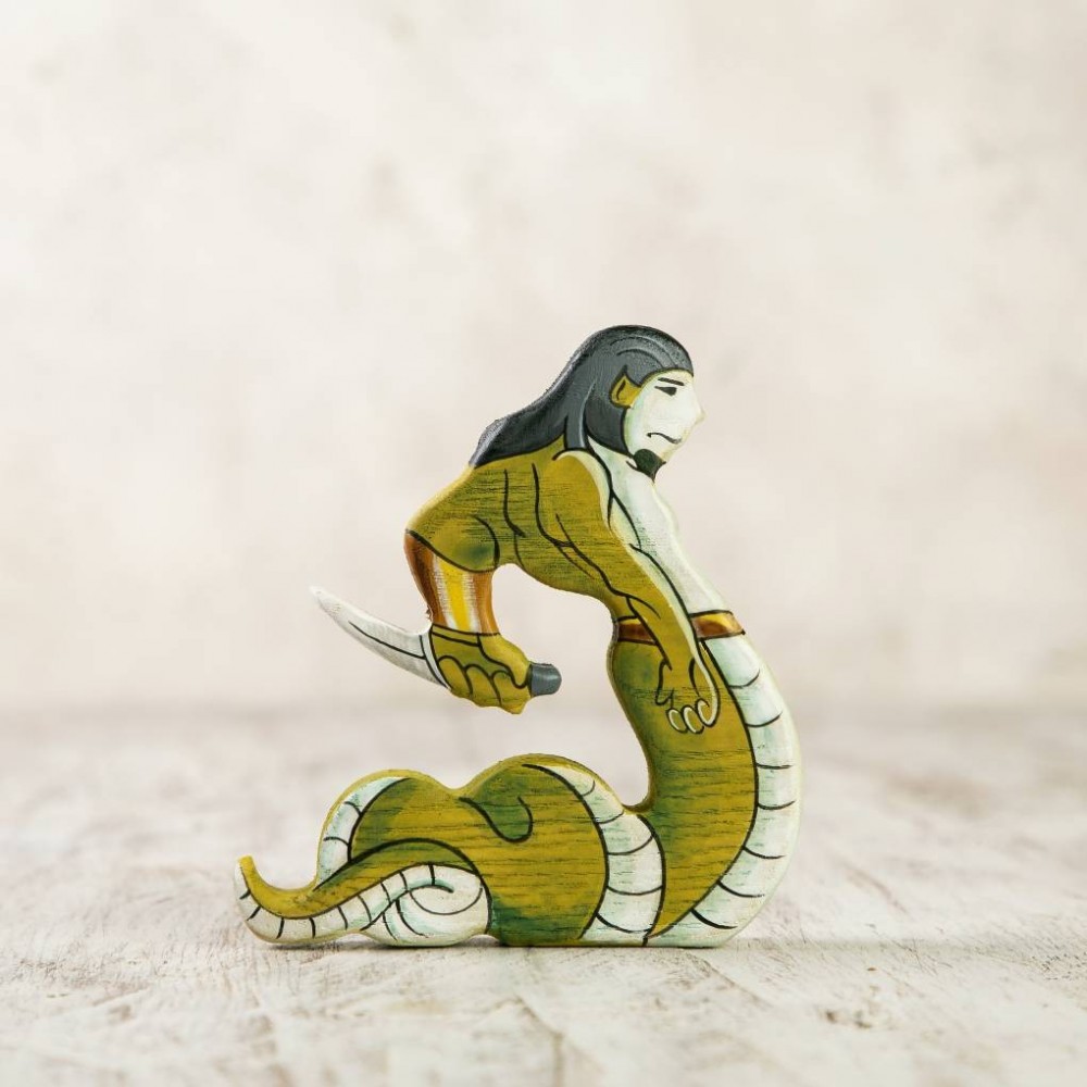 Wooden Naga Figurine - WoodenCaterpillar Toys
