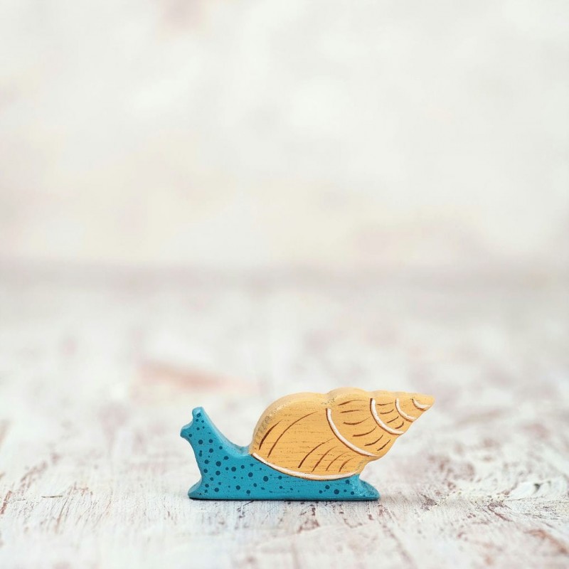 Wooden Sea Snail Toy - WoodenCaterpillar Toys