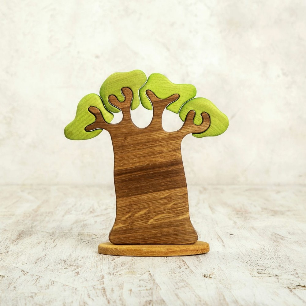 Wooden Baobab Tree - WoodenCaterpillar Toys
