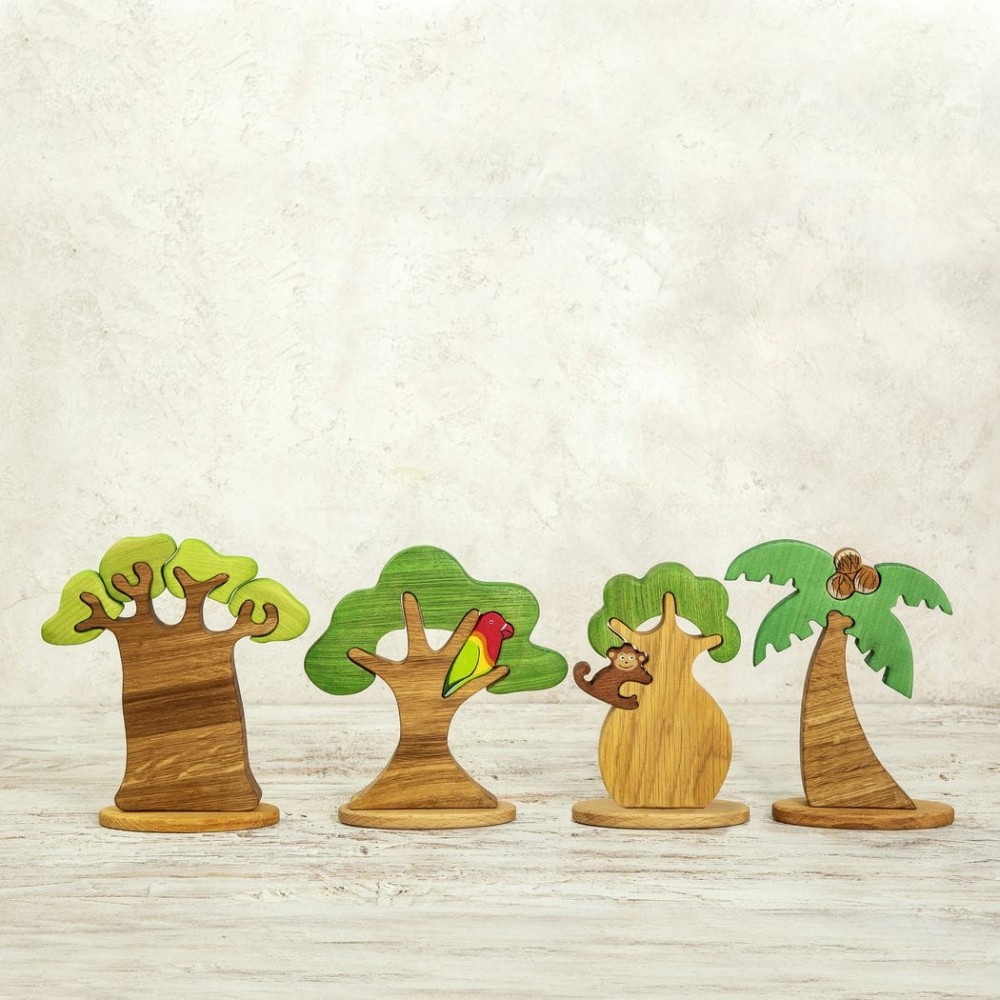 Wooden Baobab Tree - WoodenCaterpillar Toys