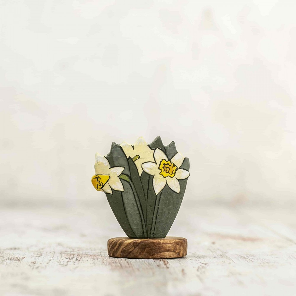 Spring Wooden Flower Set 7 pcs - WoodenCaterpillar Toys