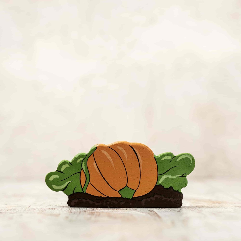 Handcrafted Wooden Pumpkin Toy - Garden Playset for Kids ...