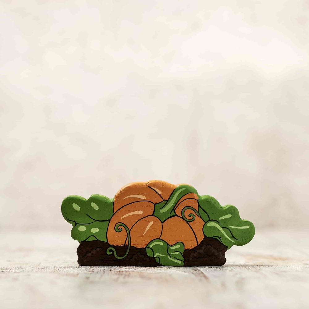 Handcrafted Wooden Pumpkin Toy - Garden Playset for Kids ...